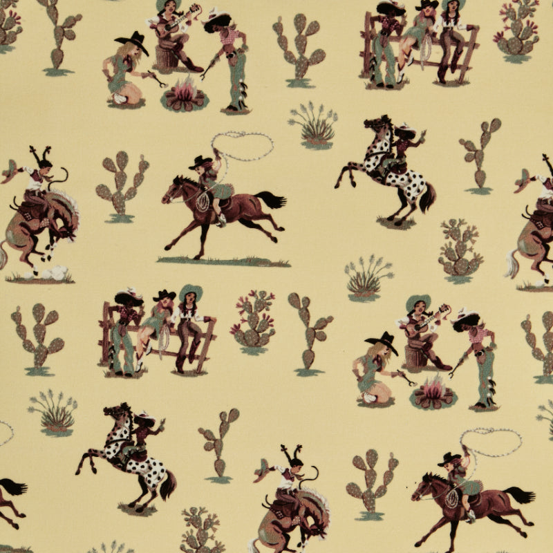 Cliftonville Cowgirls Lasso - Fabric – Poodle & Blonde